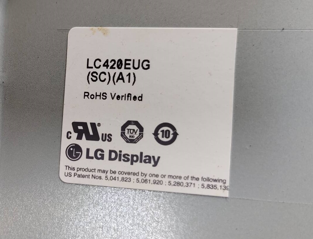 LG จอพาแนลยี่ห้อแอลจี(LG) รุ่น 42LE5500-TA.ATMWLJT เบอร์จอ LC420EUH(SC)(A1) จอสภาพสวย - จำหน่าย ...