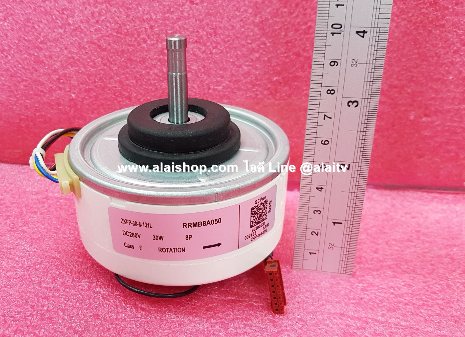 มอเตอร์พัดลมคอลย์เย็นแอร์HITACHI(ฮิตาชิ)(FAN MOTOR) อะไหล่แท้/ใหม่เบิกศูนย์ พาร์ทบริษัท PMRAS ...