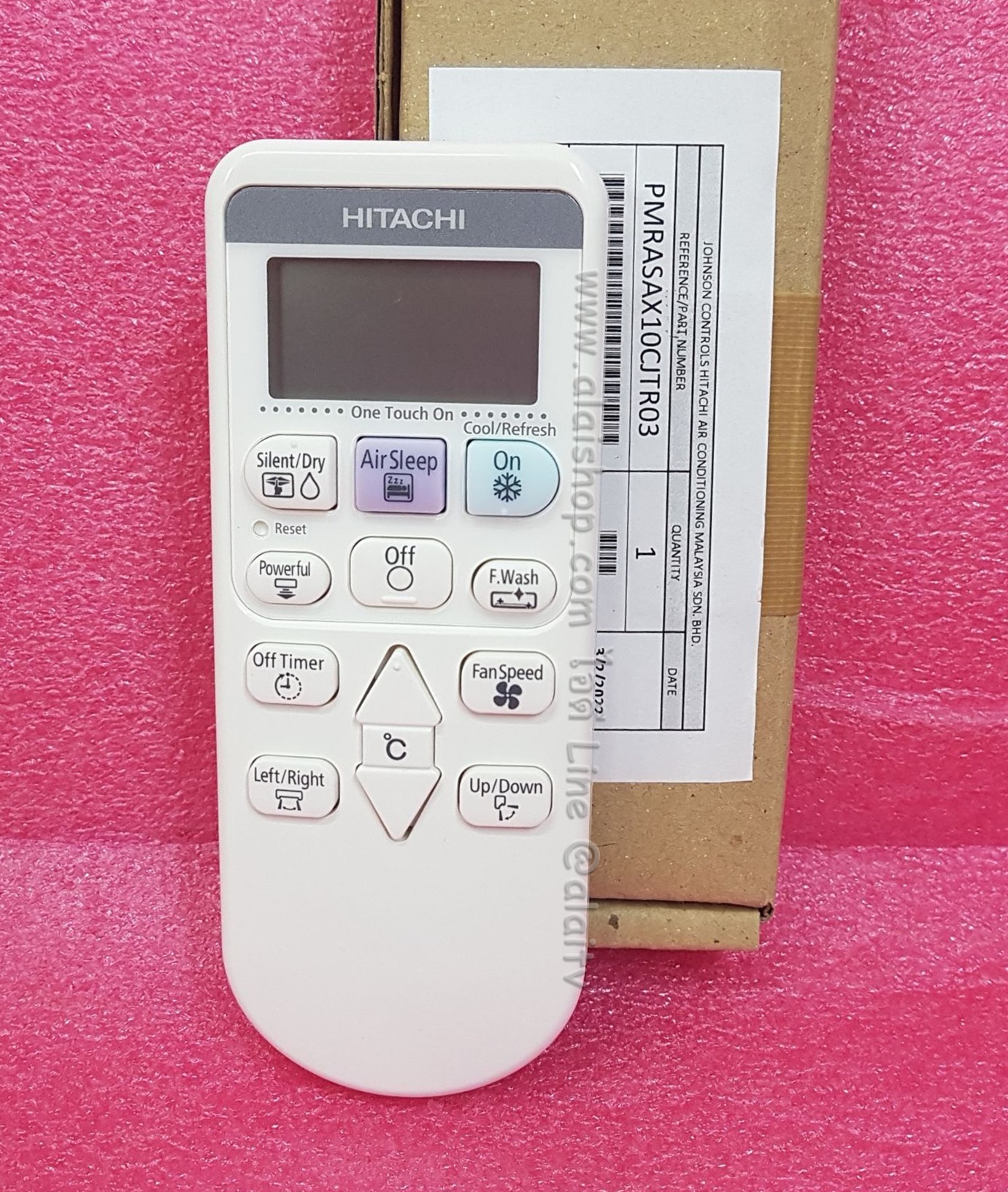 รีโมทแอร์ฮิตาชิ HITACHI (REMOTE CONTROL ASSEMBLY) สินค้าใหม่แท้บริษัท พาร์ทบริษัทPMRAS-AX10CJT ...