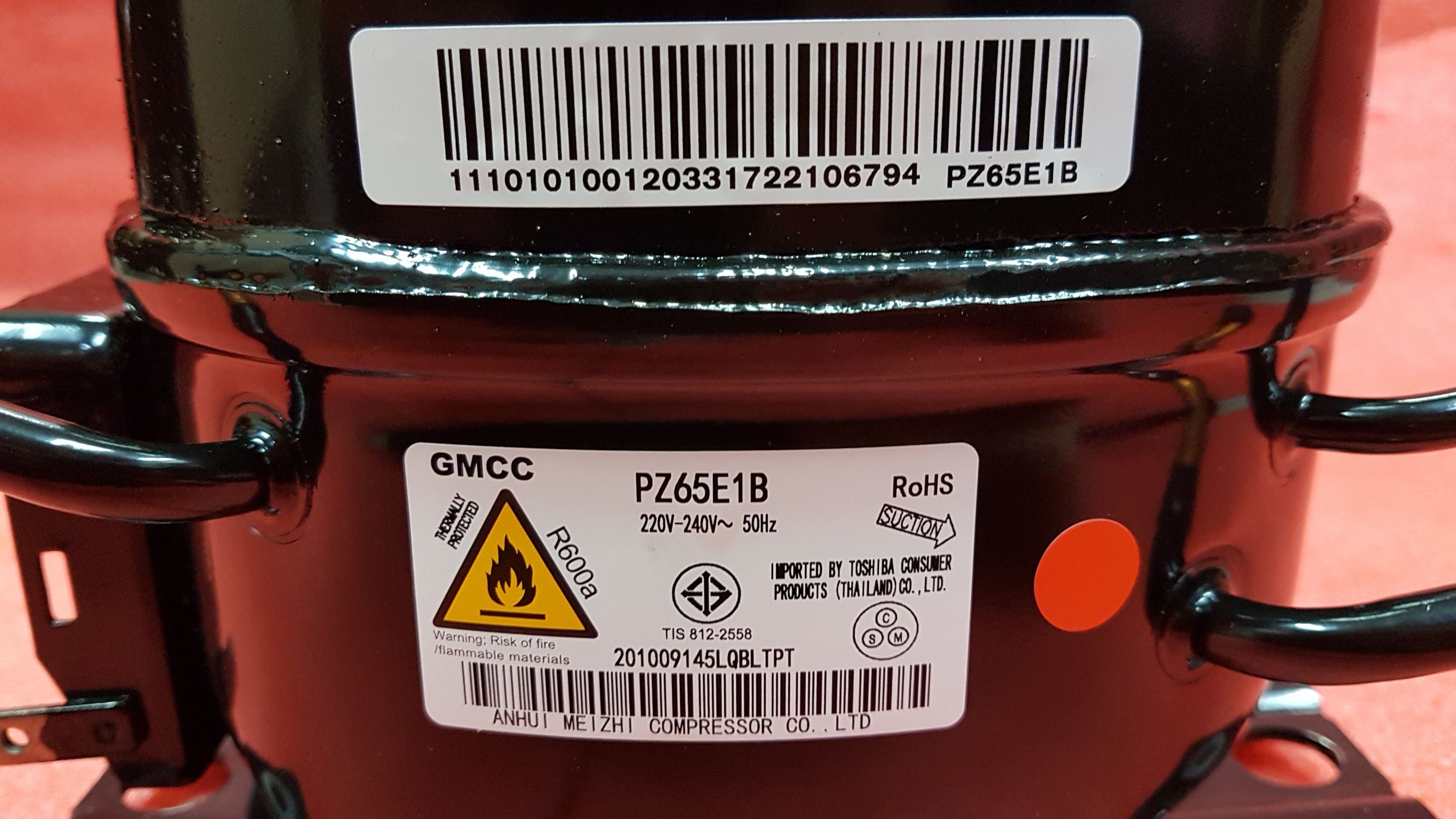 คอมเพรสเซอร์ตู้เย็นโตชิบา/อะไหล่ตู้เย็นโตชิบา(COMPRESSOR TOSHIBA) อะไหล่แท้#ใหม่บิกศูนย์ พาร์ท ...
