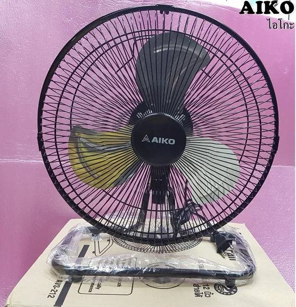 พัดลมTurbo 12 นิ้ว ยี่ห้อ AIKO รุ่น AVS-212 ใบพัดอลูมิเนียม/โครงสร้างเล็ก ปรับส่ายได้/ปรับแรงลม ...