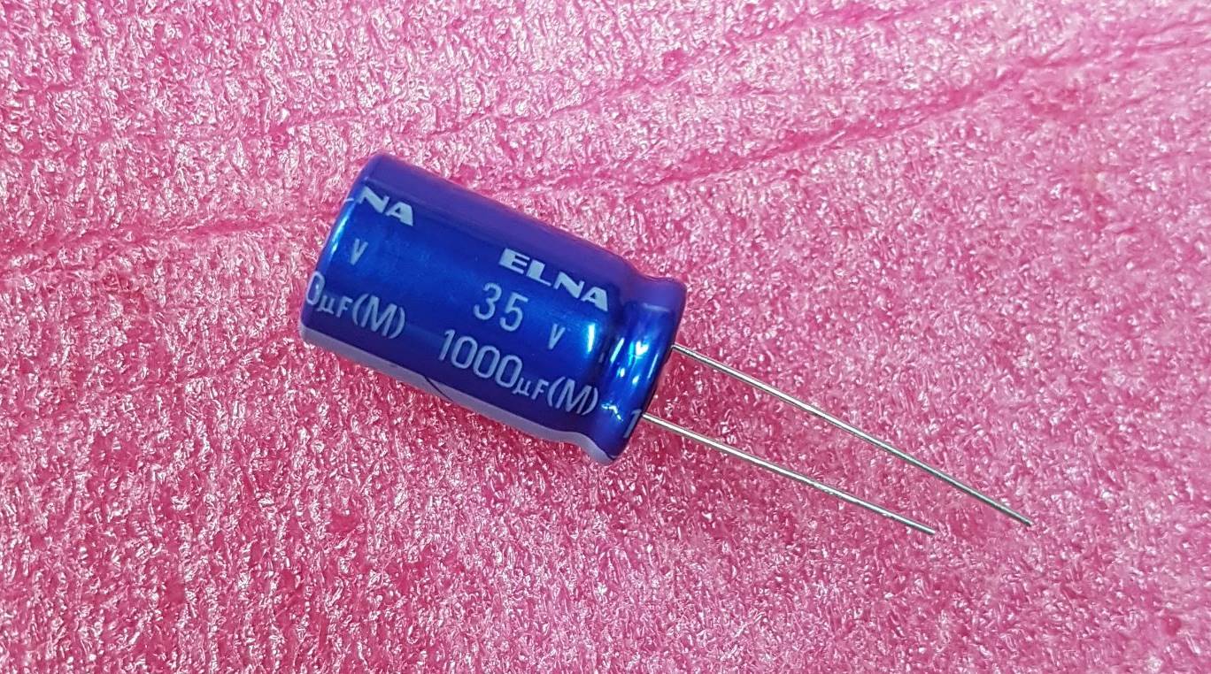 Capacitor(คาปาซิเตอร์)ของแท้/ของใหม่สินค้าเกรดA ยี่ห้อ ELNA 1000UF/35V ...