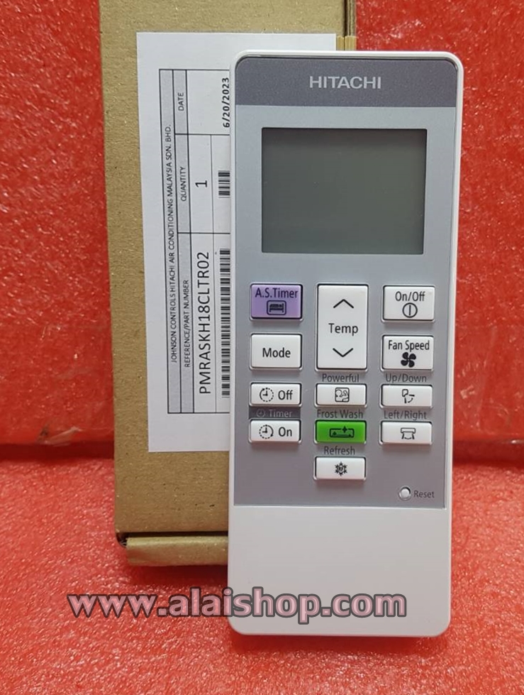 รีโมทแอร์ฮิตาชิ HITACHI (REMOTE CONTROL HITACHI) สินค้าใหม่แท้บริษัท พาร์ทบริษัทPMRAS-AX10CJT ...