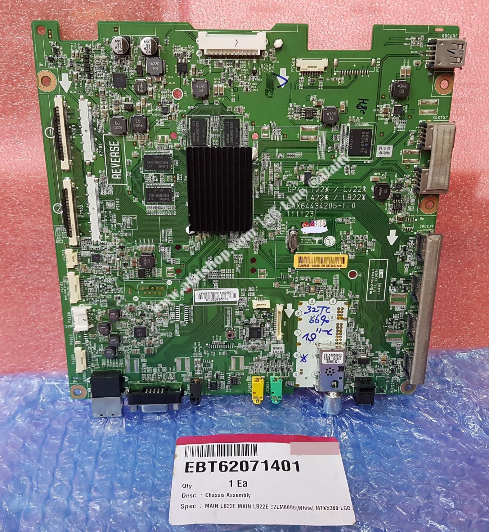 เมนบอร์ดทีวีLG(แอลจี) อะไหล่แท้/ใหม่บริษัท ใช้กับรุ่น 32LM6690 รหัส ...