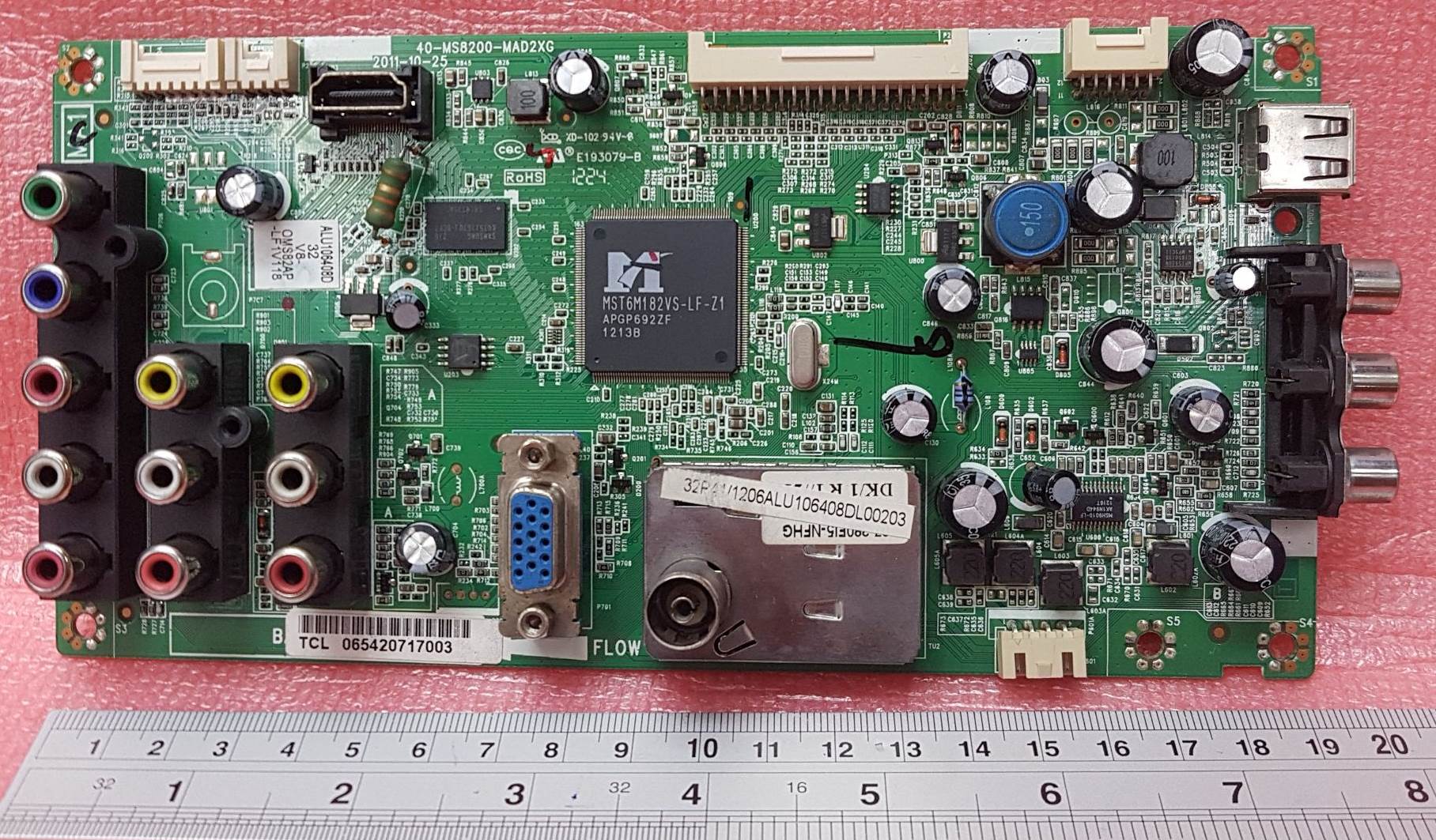 Main Board TCL (เมนบอร์ด ทีซีแอล) อะไหล่แท้/ของถอด ใช้กับรุ่น LED32P41 พาร์ท 40-MS8200-MAD2XG ...