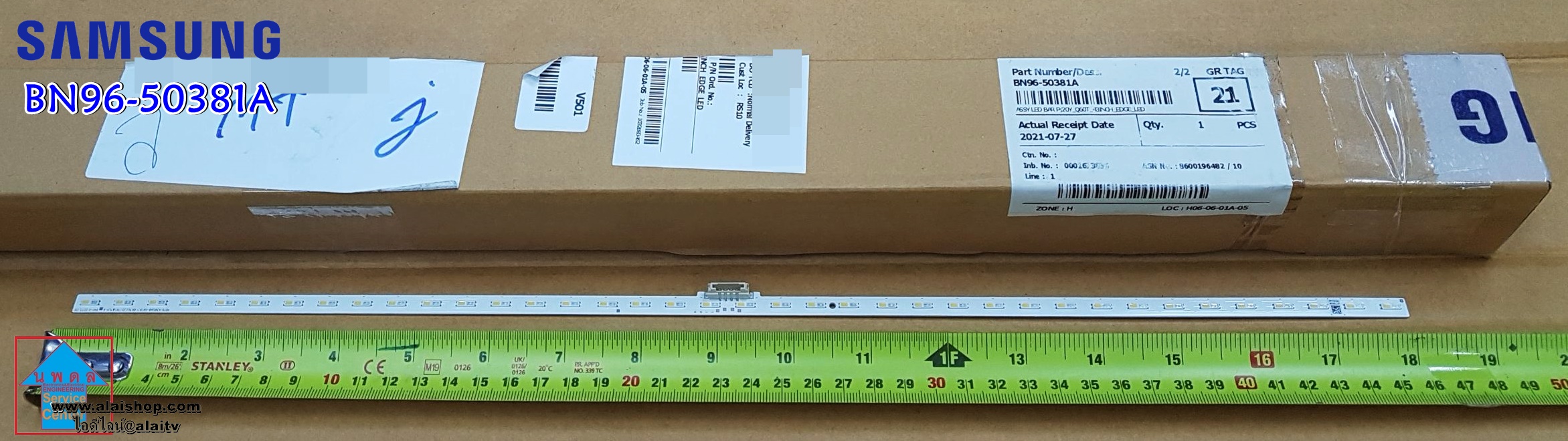 หลอดแบล็คไลท์ SAMSUNG (ซัมซุง) ASSY LED BAR P อะไหล่แท้/ใหม่เบิกศูนย์ ...