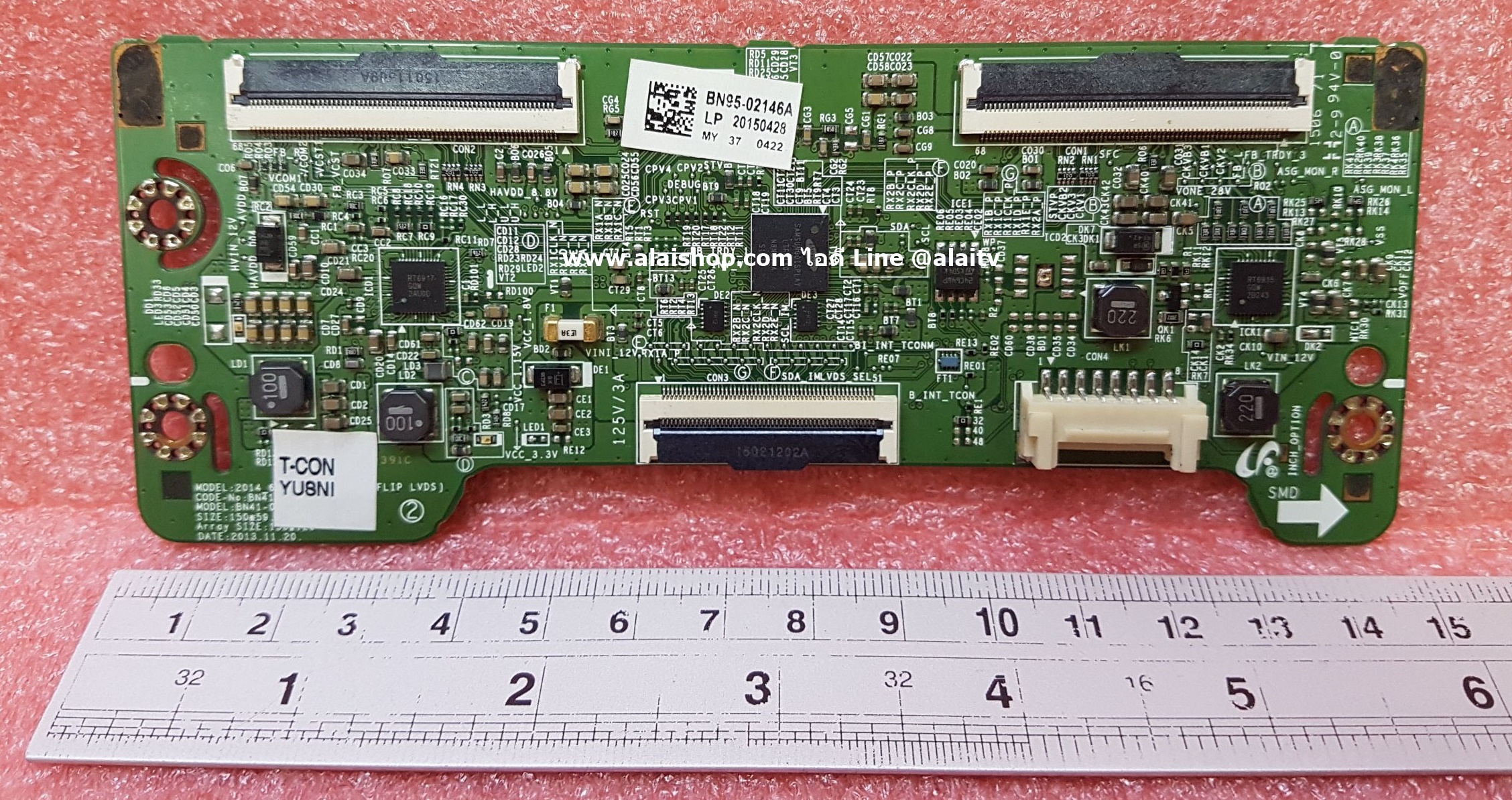 T-CON SAMSUNG (ทีคอน ซัมซุง) อะไหล่แท้/มือสองพร้อมใช้งาน รุ่น UA32J5100 พาร์ท BN95-02146A ...
